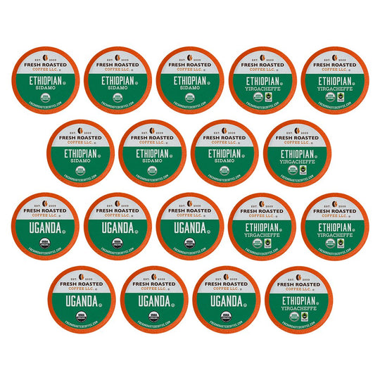 Organic African Sampler - Classic Coffee Pods - USDA Organic