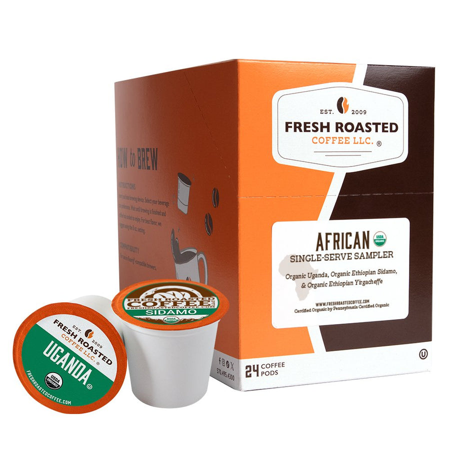 Organic African Sampler - Classic Coffee Pods - USDA Organic
